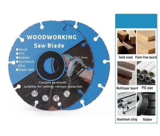 4" Multi Purpose Cutting Disc Blue Wood Cutting Saw Blade Diamond Wood Cutting Blade Aluminum ...
