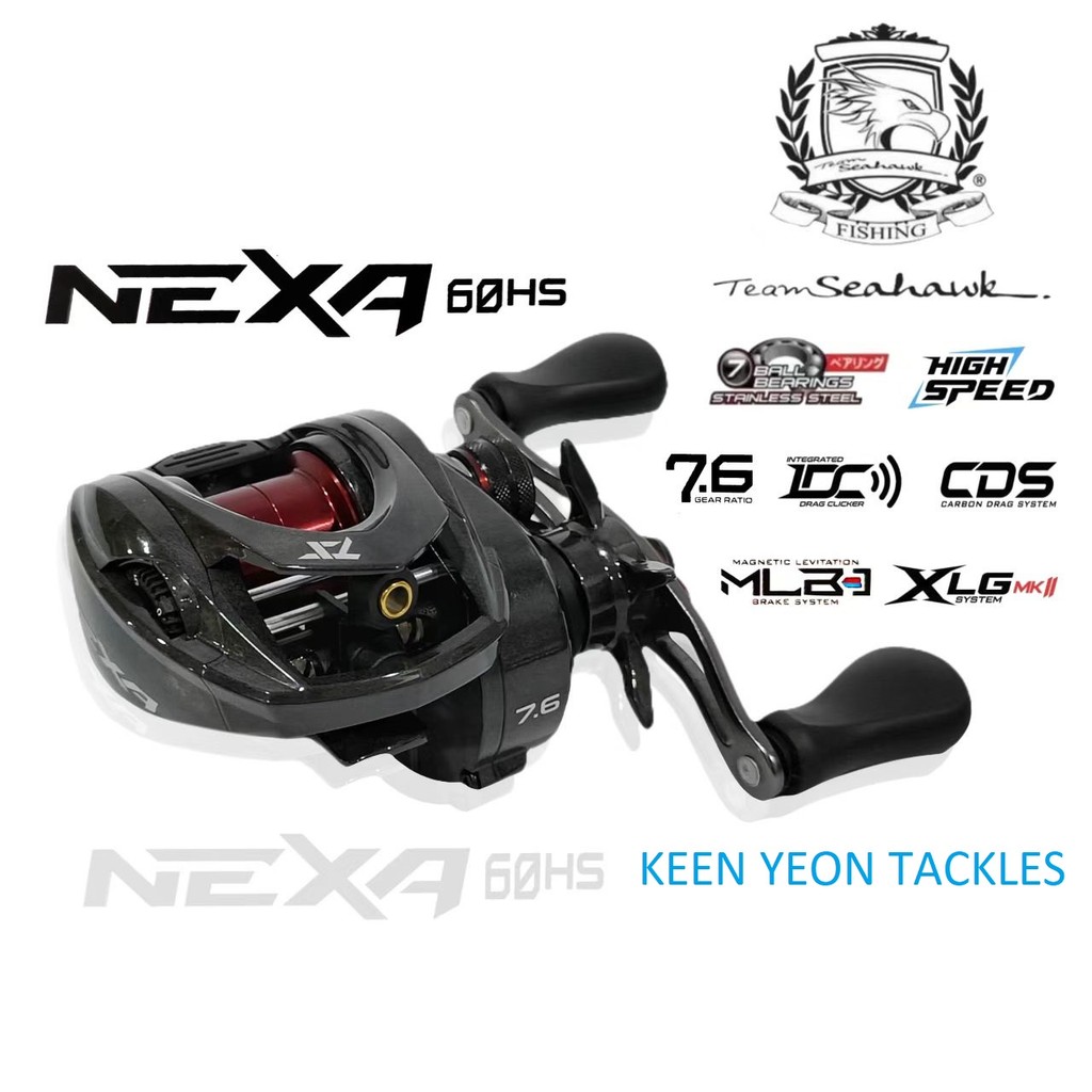 TEAM SEAHAWK NEXA 60HSL (BC) FISHING REEL | Shopee Malaysia