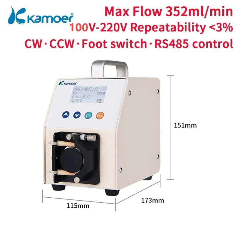 Kamoer 350ml/min LLS Plus Intelligent High Precision Peristaltic Pump ...