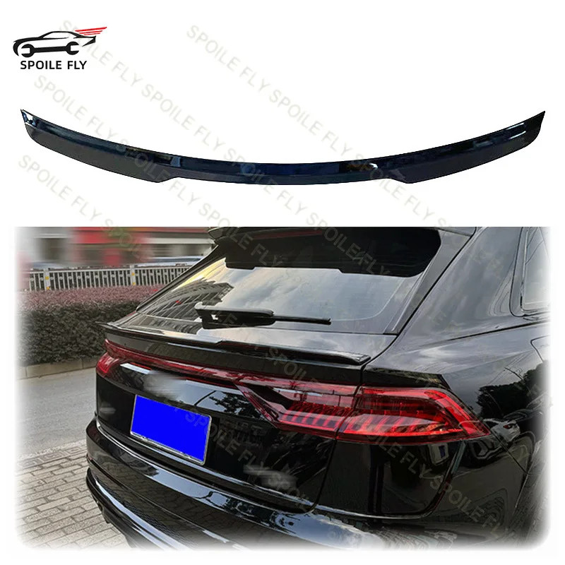 High Quality ABS Car Rear Wing Spoiler Glossy Black Or Carbon Fiber ...