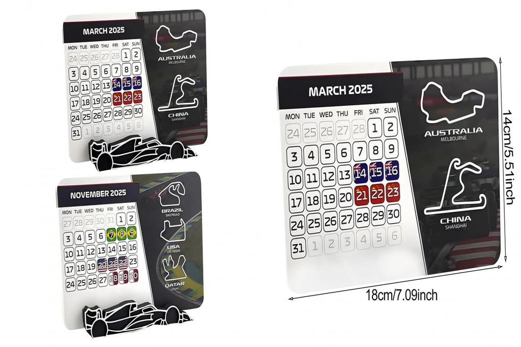 Car Enthusiast Calendar 2025 Racing Schedule Organizer 2025 Racing ...