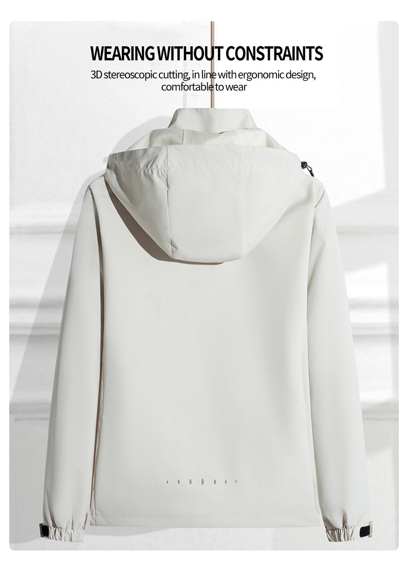 【Unisex】COD Waterproof Jacket for Women Removeable Hoodie Windproof ...