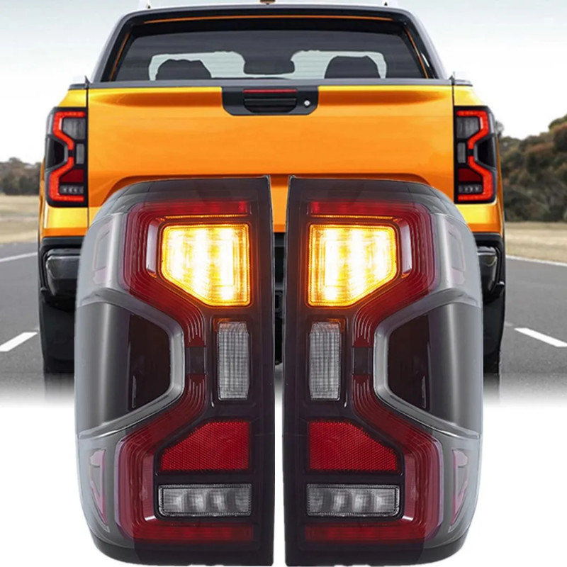 Car Led Rear Lights For Ford Ranger Tail Lights T9 2022 2023 2024 ...
