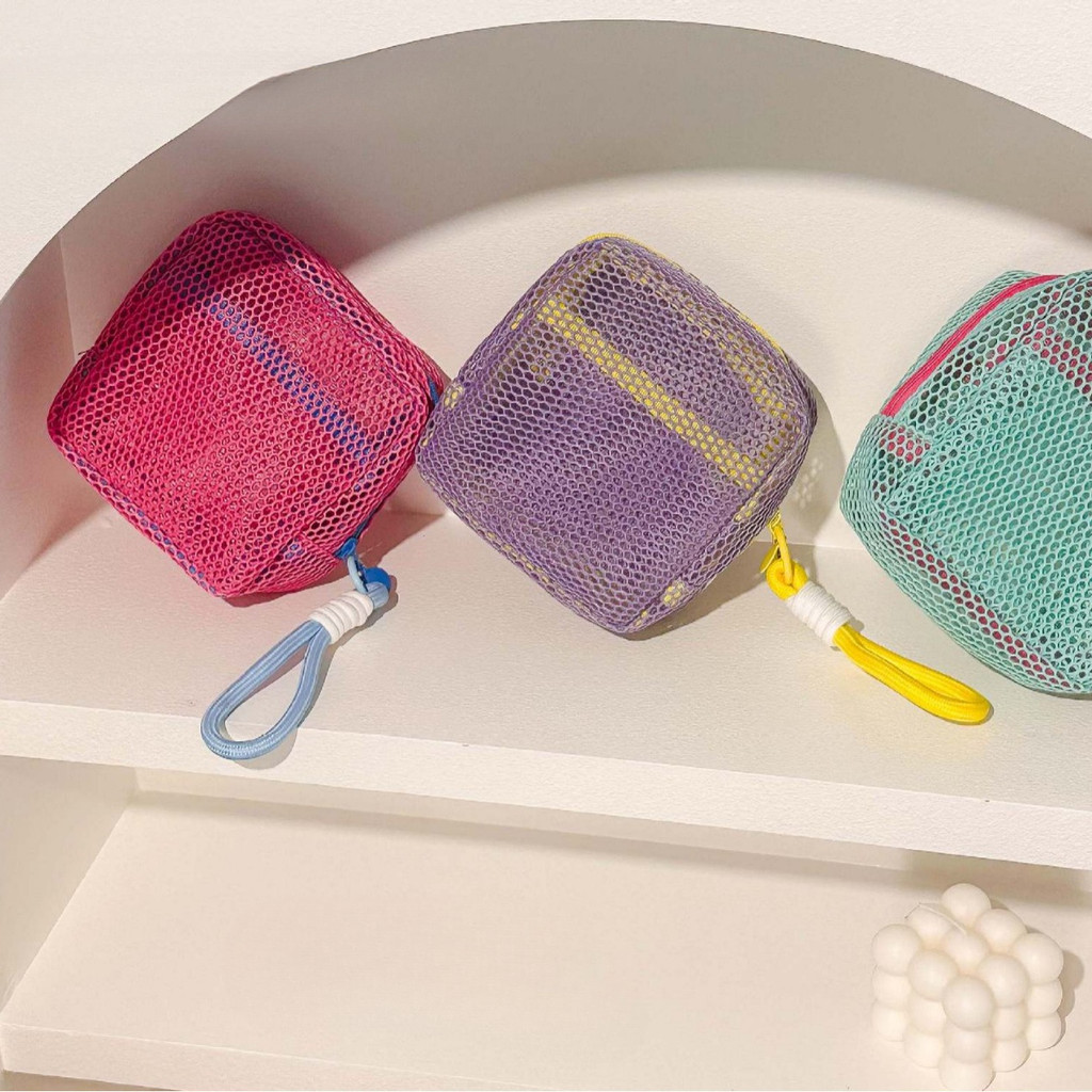 Mesh storage bag, mesh makeup bag, data cable storage bag, organizing ...