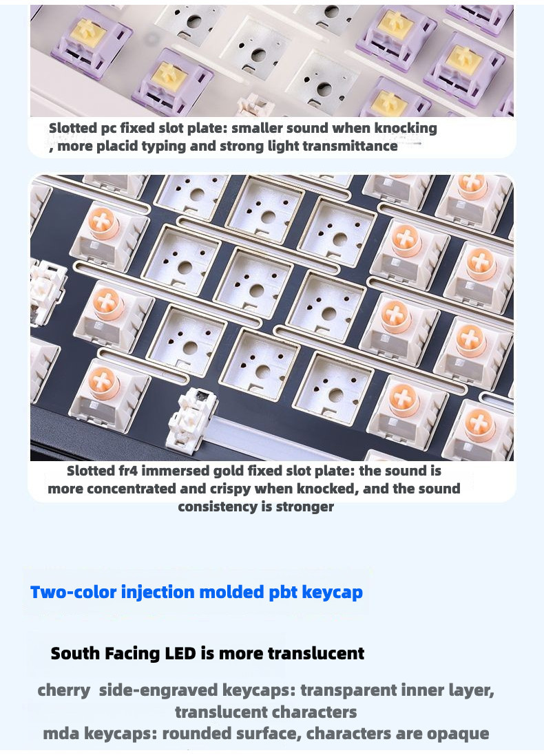 MCHOSE K99 V2 Custom Mechanical Keyboard Gasket Structure 2.4g Wireless Bluetooth Three-mode RGB ...