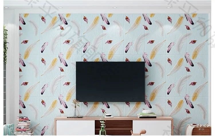 New Elegant No Trace Thickened 3D Carve Flower Wall sticker 70 x 70cm ...