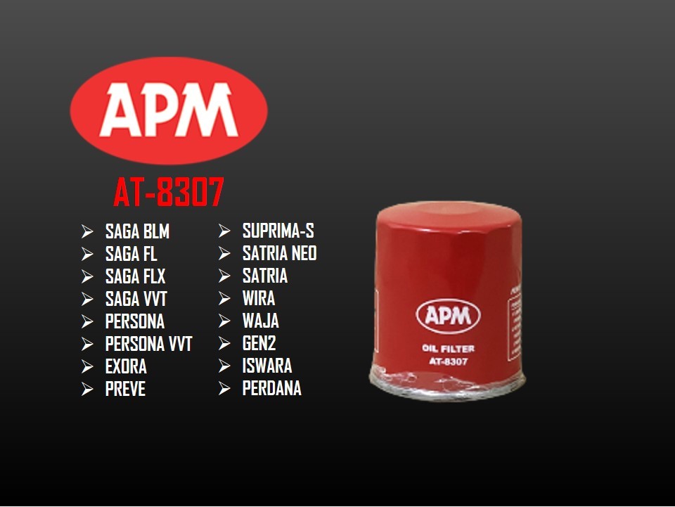APM Oil Filter - Proton Wira Waja Gen2 Persona Saga BLM FLX Saga VVT ...