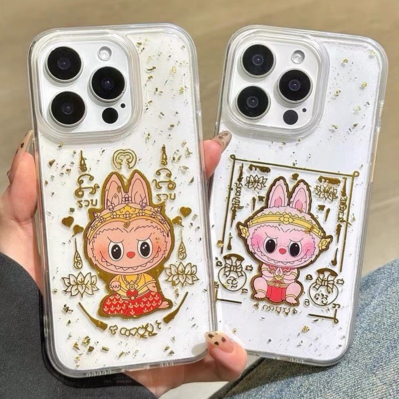 Labubu Gold-stamped Color Sticker Labubu Cute Fortune-attracting Mobile ...
