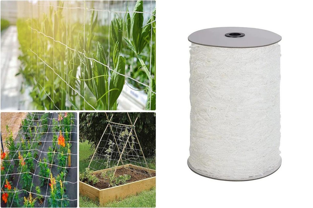 [richu] Sun-resistant Plant Netting Flower Support Netting White Garden ...