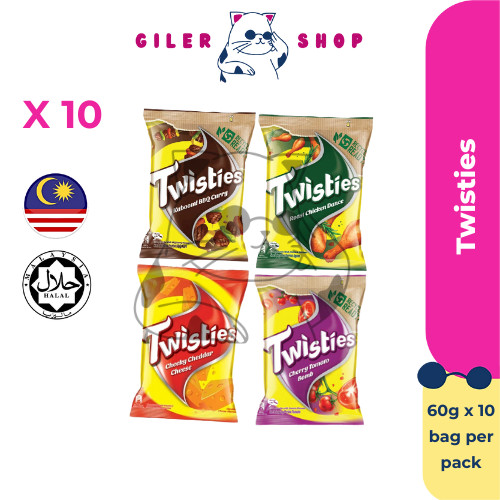 Twisties Chicken/Cheese/Tomato/BBQ Bundle (60g x 10 Pack) | Shopee Malaysia