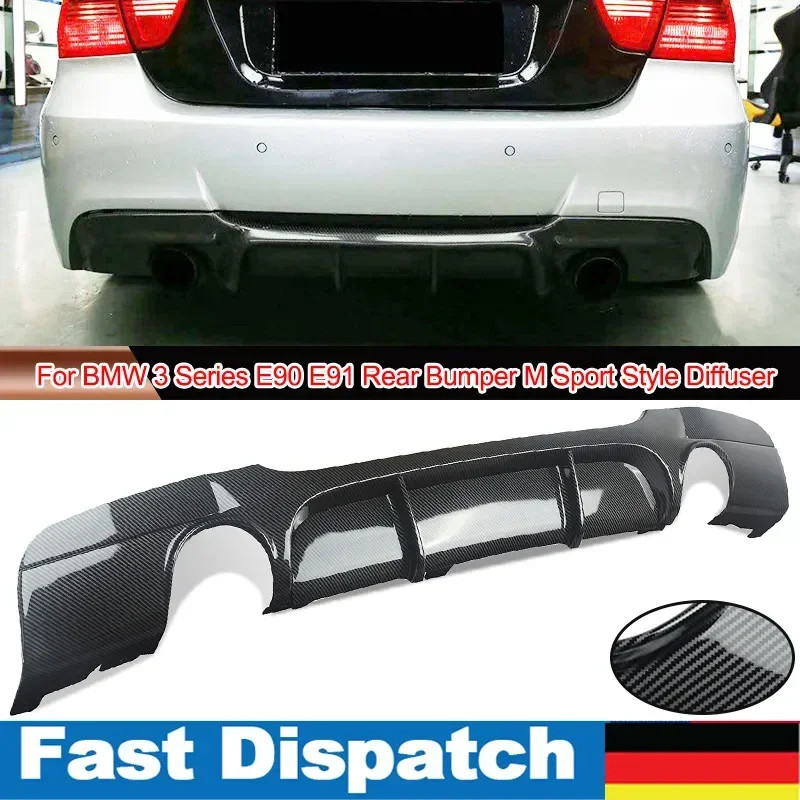 MagicKit Carbon Color Rear Bumper Diffuser for BMW E90 E91 328i 335i ...