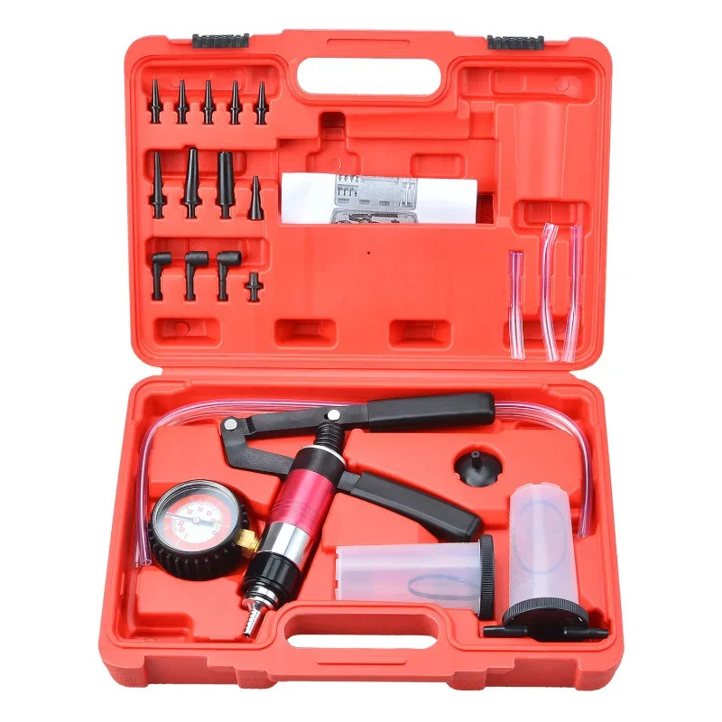 Auto Hand Held Vacuum Pressure Pump Tester Brake Clutch Fluid Bleeder ...