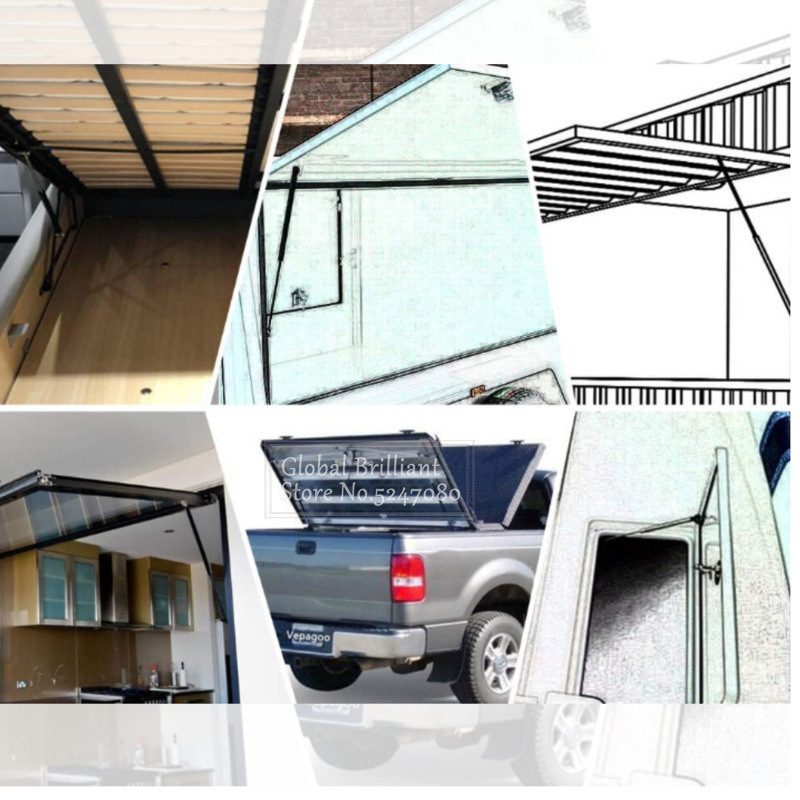 2pcs 300-600mm 400N Car Struts Front Bonnet Hood Rear Trunk Tailgate ...