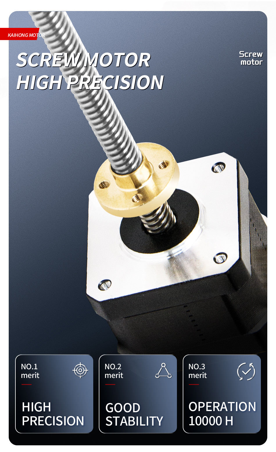 Nema 17 Linear Hybrid Stepper Motor Thread Rod Micro Linear Sliding ...