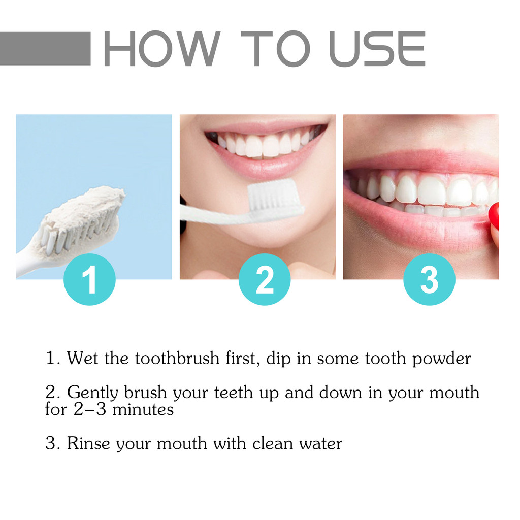 EELHOE Dazzling White Teeth Powder Dental | Shopee Malaysia