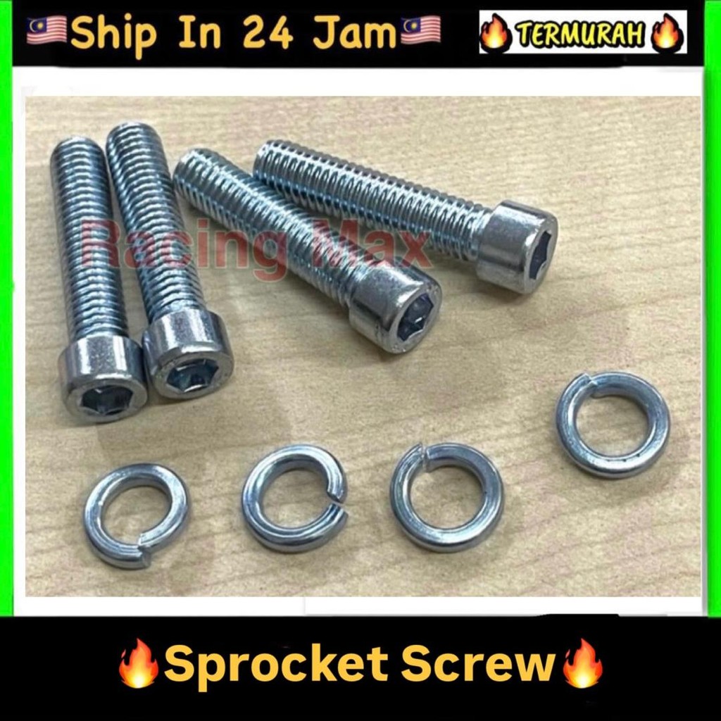 Allen Key Sprocket Bolt Screw Skru Spocket RXZ LC135 Y125 Y15ZR Y100 ...