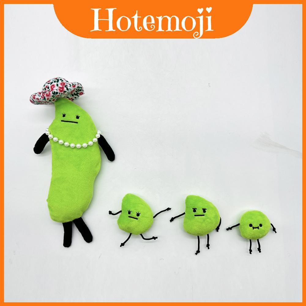 Secret Staycation Cute Edamame Family Plush Premium Quality Green For ...