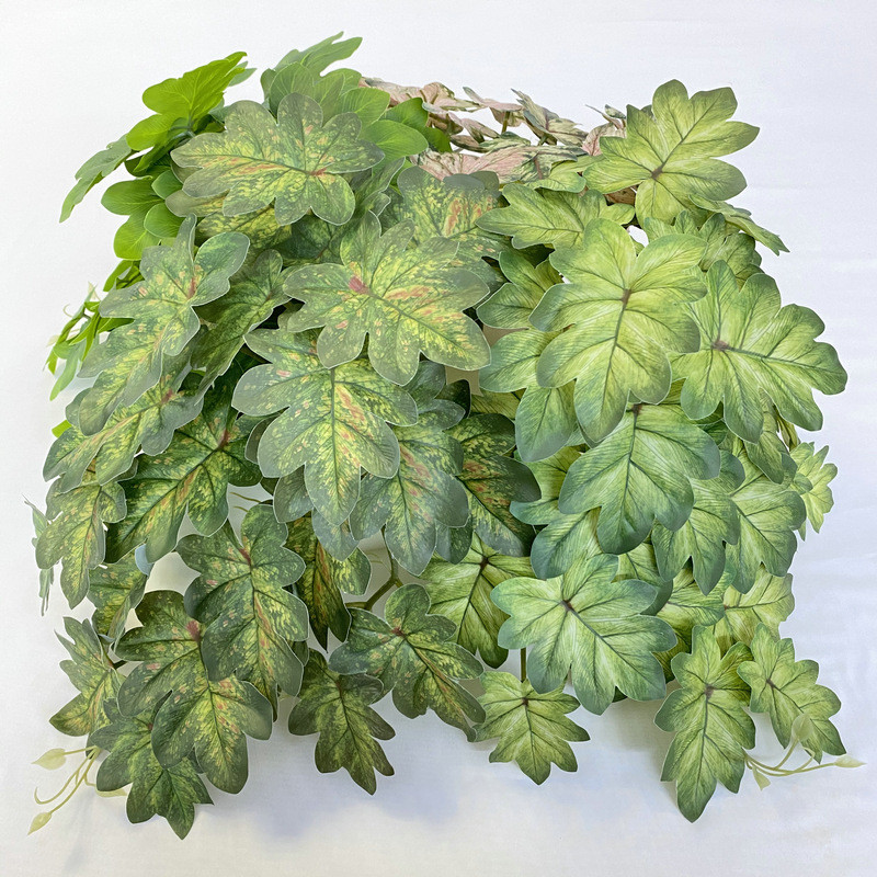 Bamboo Foliage Artificial Wall Art 3d Printed Lifelike Texture ...
