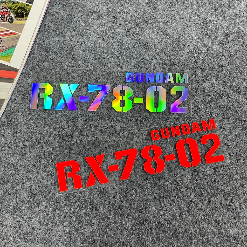 Bandai GUNDAM Sticker The Origin RX-78-02 Reflective Motorcycle Body ...