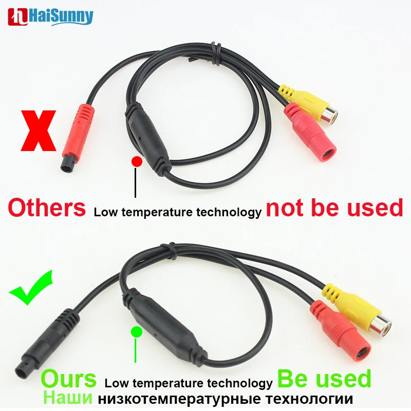Car RCA CVBS Female To 4 PIN Male Conversion Cable For Rear View DVR ...