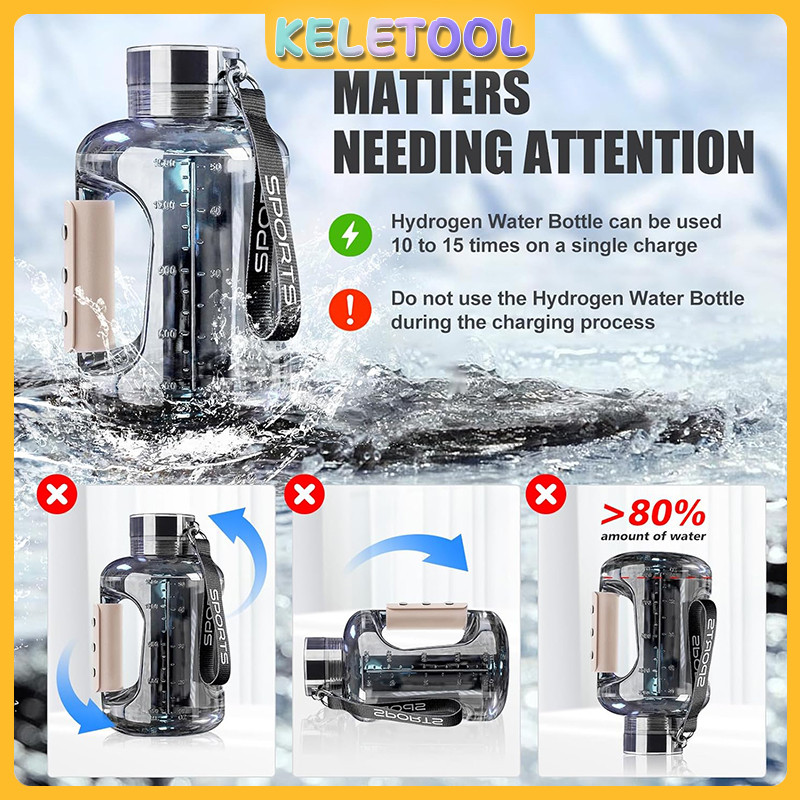 1. 5L large capacity hydrogen rich water electrolyte hydrogen molecular ...