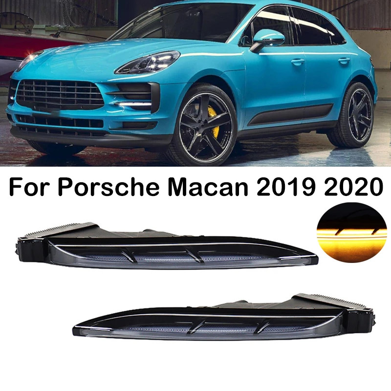 For Porsche Macan 2019 2020 LED Car Front Bumper DRL Daytime Running ...