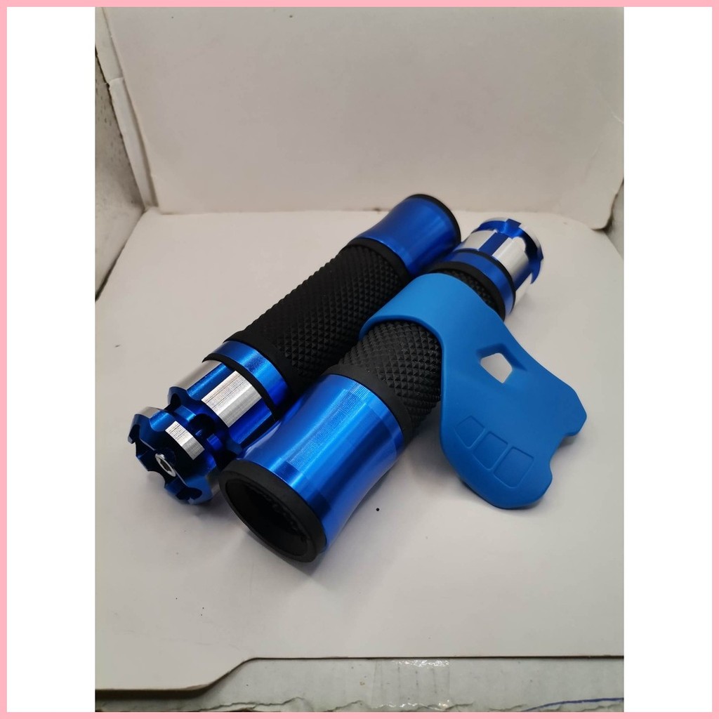 Yamaha Mio i125 | UNIVERSAL HANDLE GRIP BLUE STEEL BAR END W/FREE ...