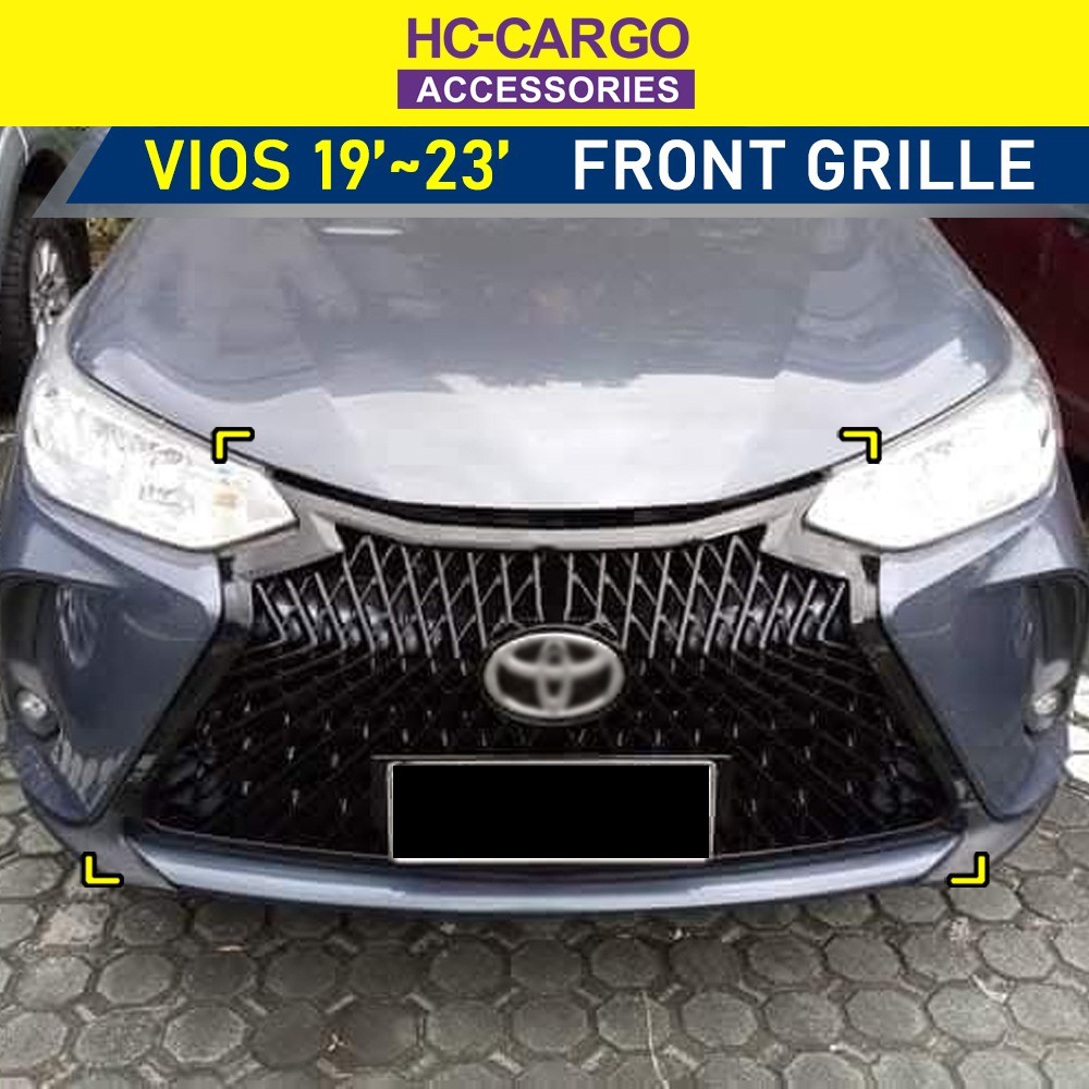 Toyota Vios NCP151 Front Grille 2019-2023 | Sport Mesh Piano Black ...