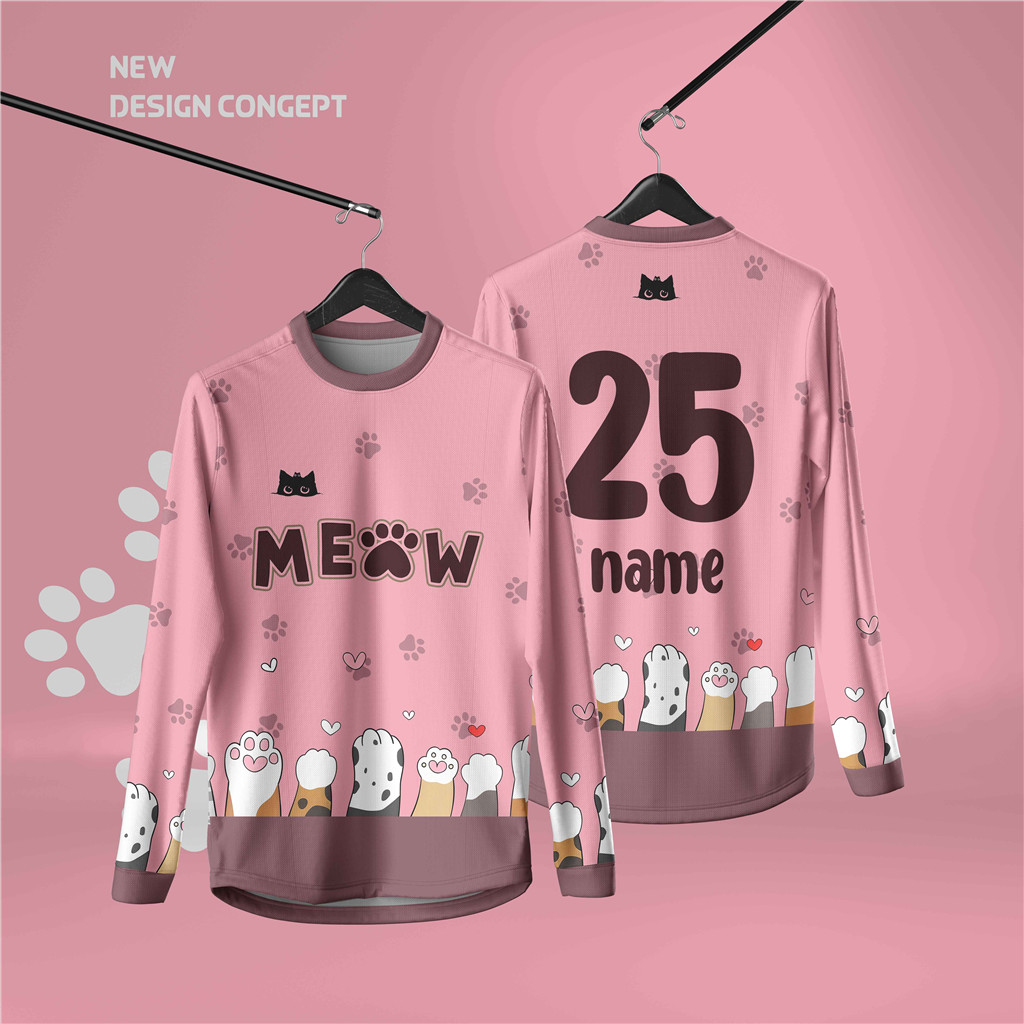 A Lovely Cat custom JERSEY COLLAR Latest Design 2025 VIRAL Baju Jersey ...