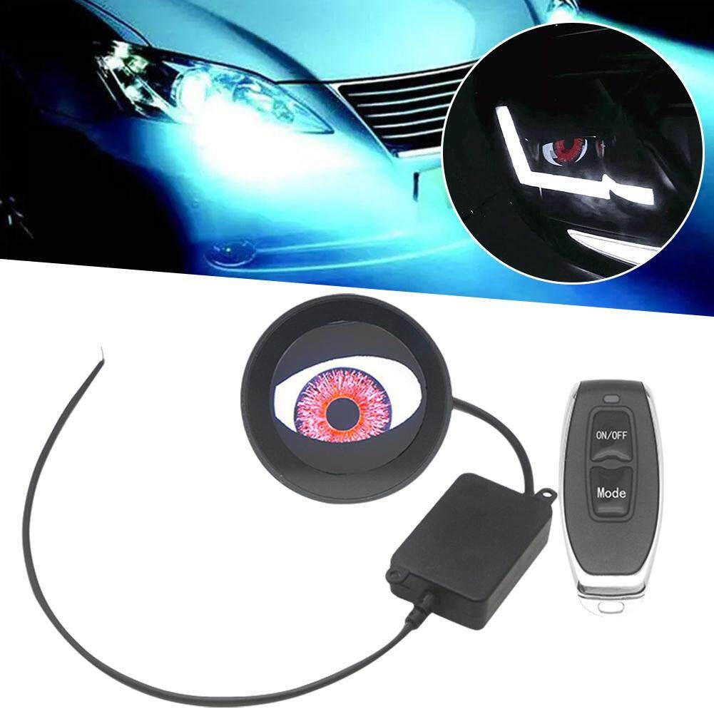 NEW Dynamic Devil Eyes LED Car Lights 2 Inch 12V WIFI Control Eyes Retrofit Kits 3D Stereo Demon ...