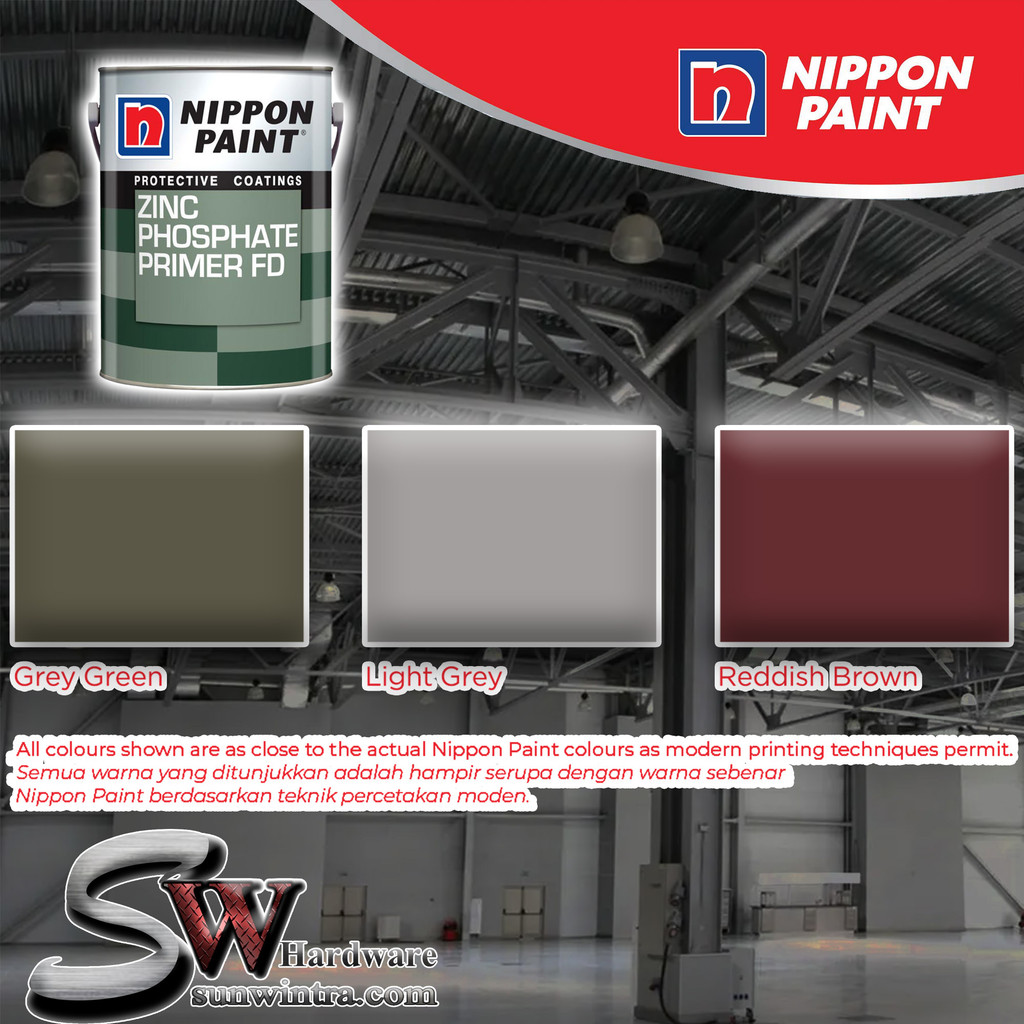 NIPPON 5L ZINC PHOSPHATE PRIMER FD Rust inhibiting primer for iron ...