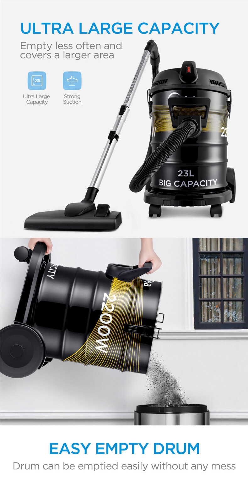 Midea MVC-D23 Dry Tank Vacuum Cleaner 2 In 1 (Blow & Vacuum) | Shopee ...