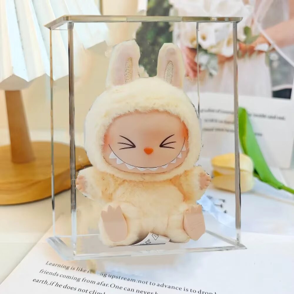 Transparent Labubu Protector Case Acrylic Display Box For 15-17cm ...