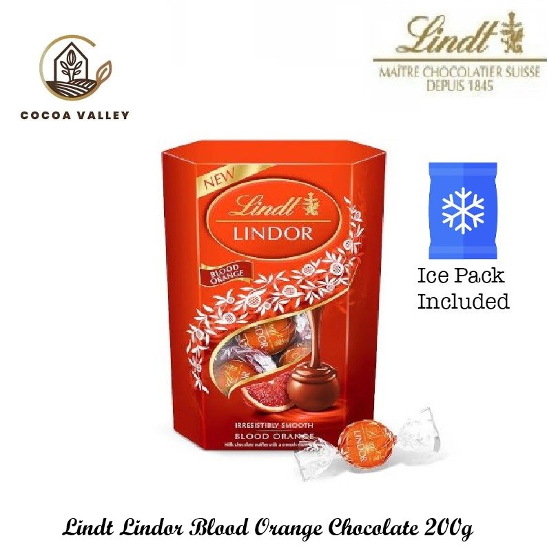 Lindt Lindor Blood Orange Chocolate 200g | Shopee Malaysia