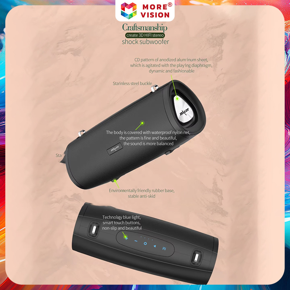 ZEALOT S38 Wireless Bluetooth Speaker Shocking Heavy Bass Portable ...