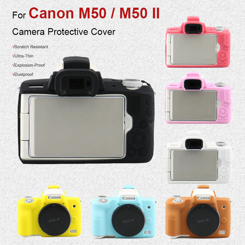For Canon EOS M50 Camera Silicone Case M50II M50 MarkII Mark2 Mark II ...
