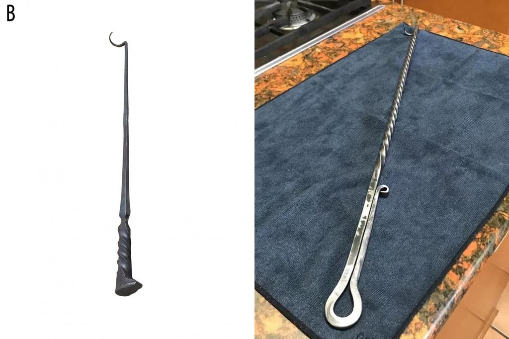 FOCUS Stainless Steel Fireplace Torch Hanging Space-saving Bbq Tools ...