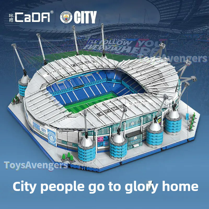 City of Manchester Stadium Building Blocks Bricks Etihad Stadium ...