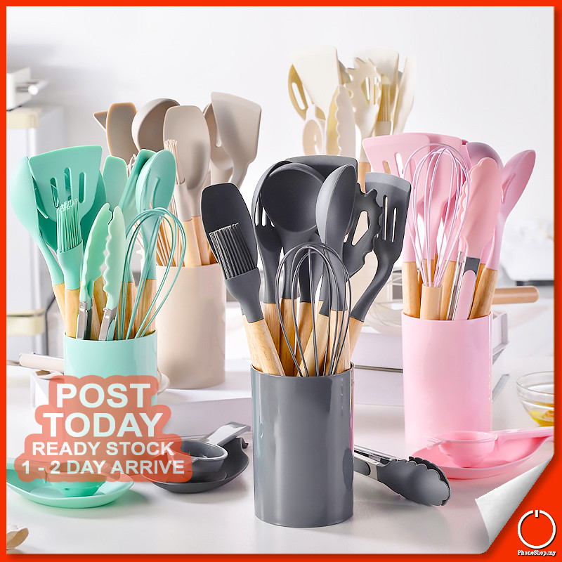 𝐔𝐋𝐓𝐈𝐌𝐀𝐓𝐄 𝐂𝐎𝐎𝐊𝐖𝐀𝐑𝐄 12 Pcs Kitchen Tools Utensils Cooking Set Kitchenware ...