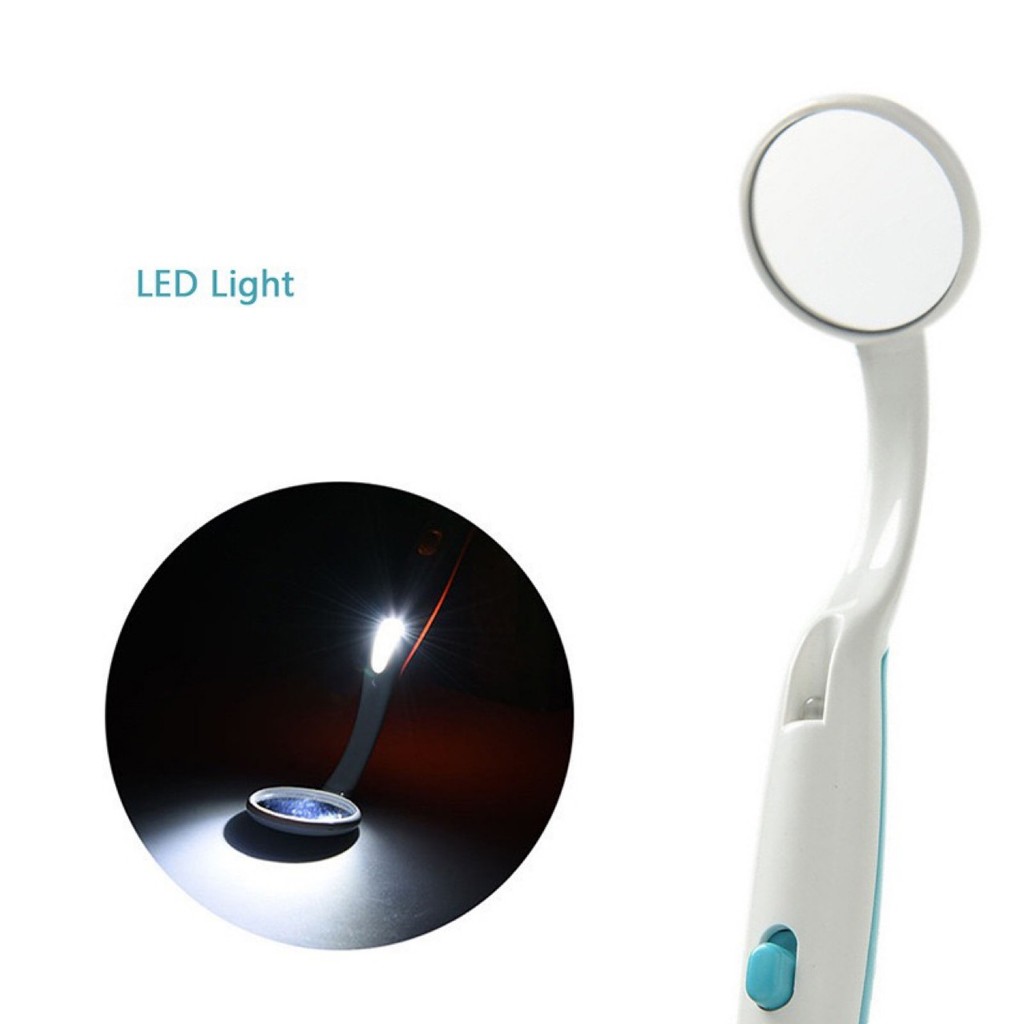 Dental Mirror With Led Light Tooth Inspect Instrument Checking Mirror ...