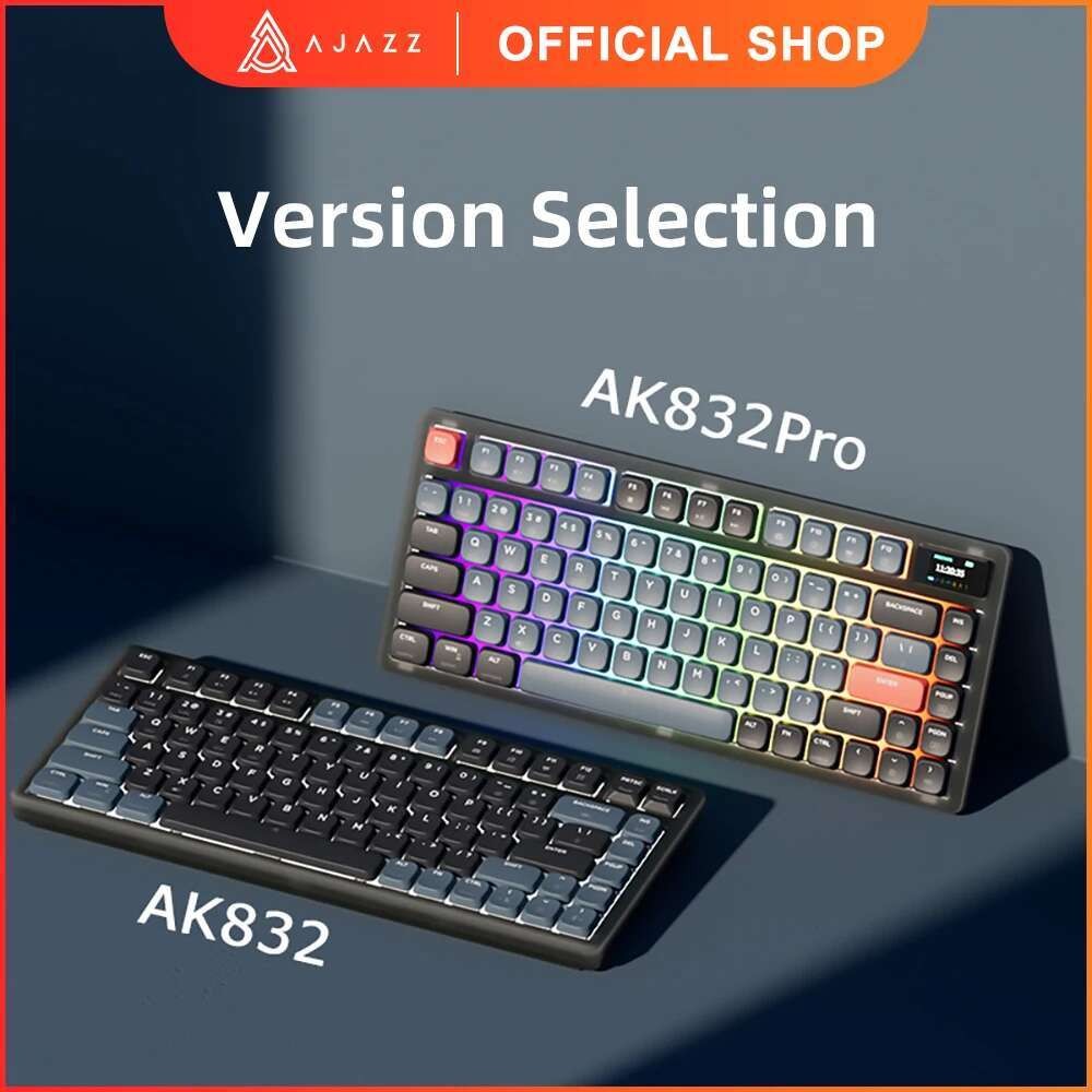 AJAZZ Wired Mechanical Keyboard AK832 PRO 2500mAh Wireless 2.4G ...