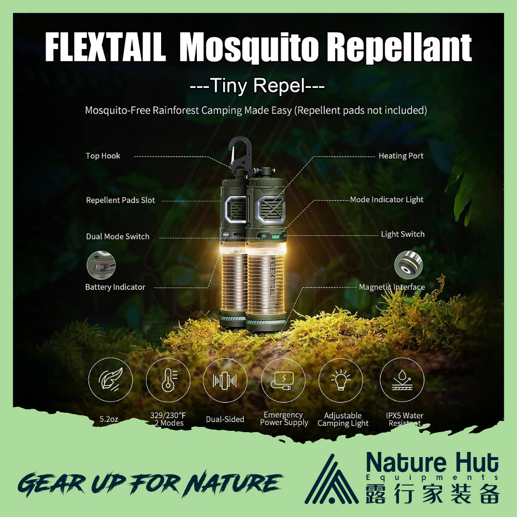 Flextail Tiny Repel S 3-in-1 Outdoor Mosquito Repellent Camping Lantern | Shopee Malaysia