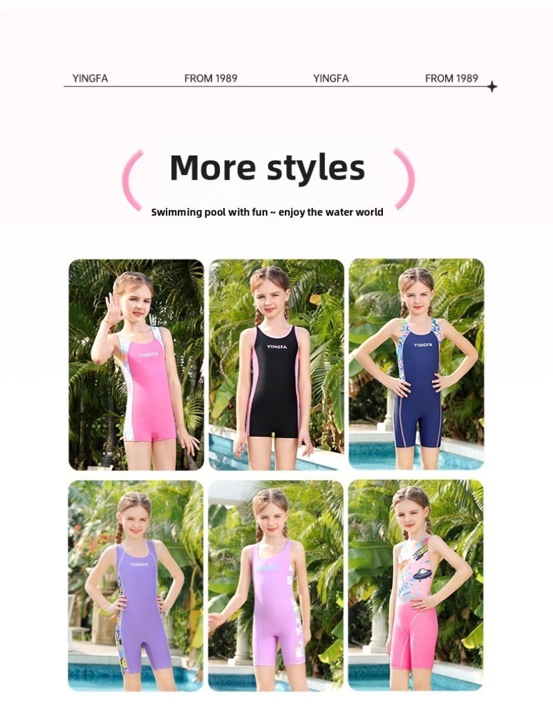 YINGFA 2025 Girls Professional Training Swimwear One-Piece Competition ...