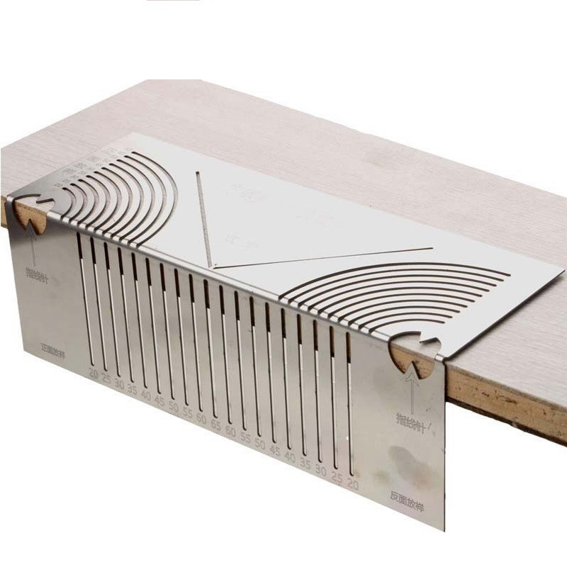 Square Tube Folding Round Ruler Steel 90 Degree Arc Angle Line Drawing ...