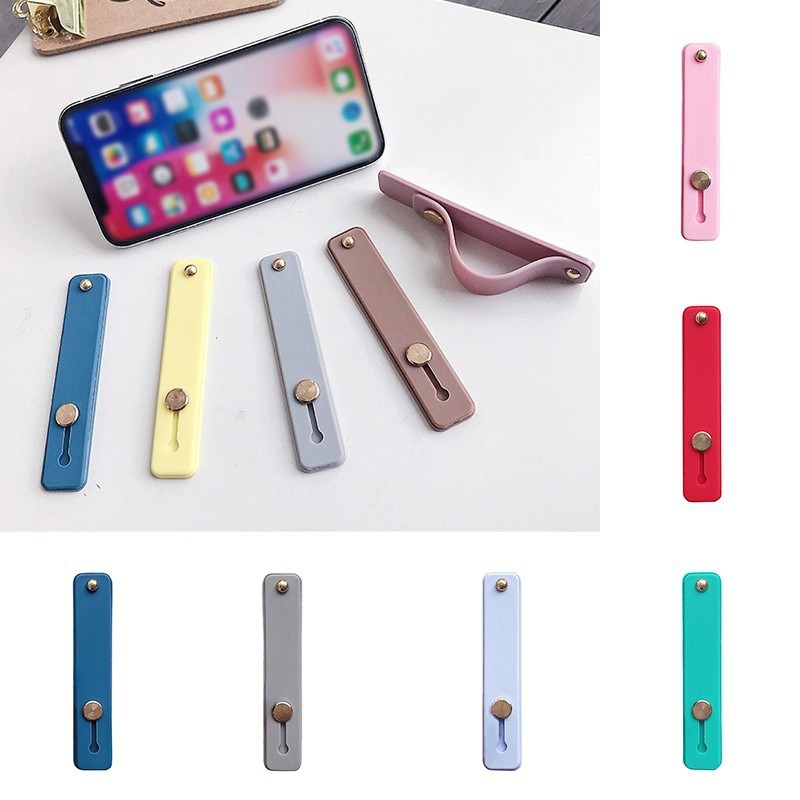 Universal Silicone Wristband Phone Holder Finger Ring Buckle Mobile ...