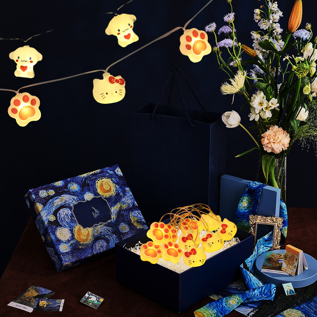 Cute Sanrio Series LED Hello Kitty Light String - Mini Anime Figures ...
