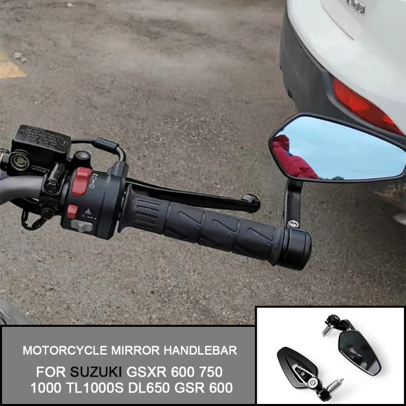 Universal 7/8"" 22mm handle bar motorcycle bar end mirror Motorcycle ...