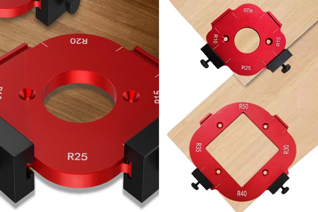 Moon* Easy to Use Routing Templates Woodworking Corner Radius Routing ...