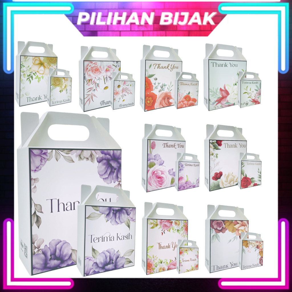 50pcs Bahulu Box Doorgfit Box Goodies Box Wedding Souvenir Box Kotak ...