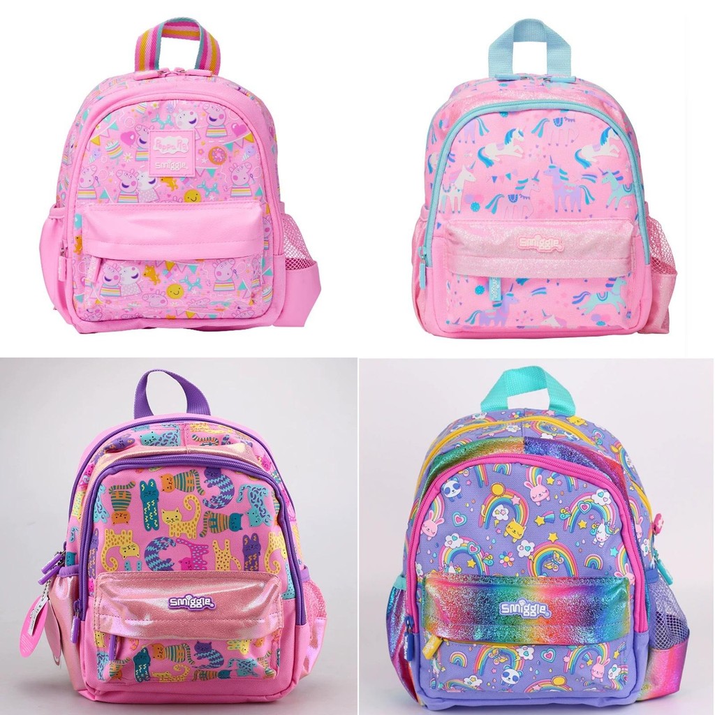 School Kids Smiggle Backpack For Preschoolers With Animal Print And ...